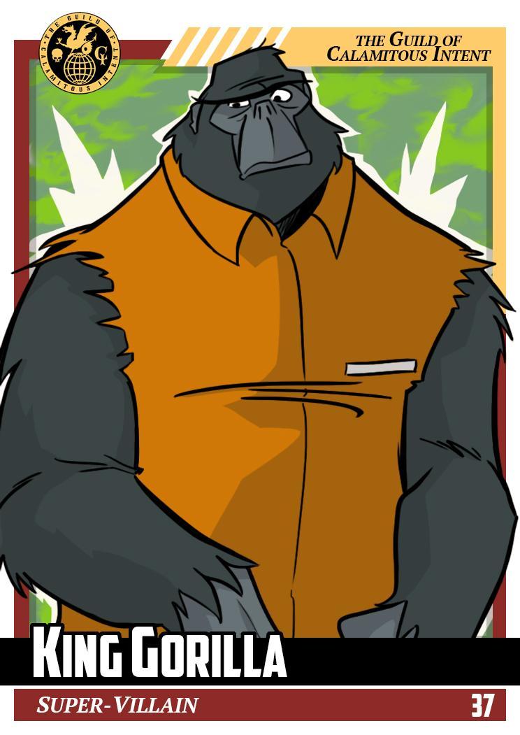 Fanmade Vbros Trading Cards. No.37 King Gorilla | Scrolller