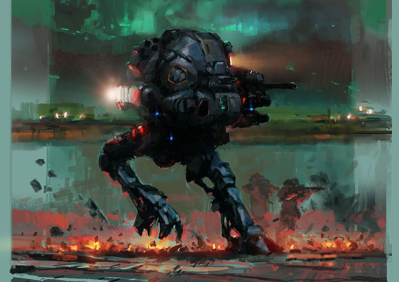 'Fast Assault Mech' by Joel Pigou | Scrolller