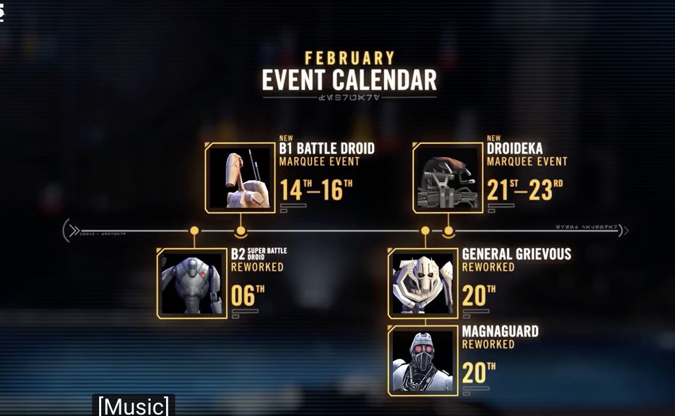 February new event and rework calendar | Scrolller
