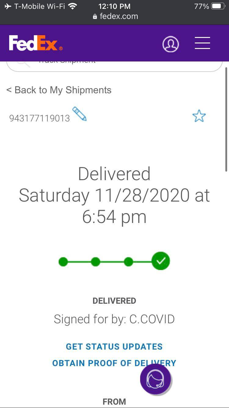 FedEx Employee steals my PS5, marks it as signed by C. Covid. | Scrolller