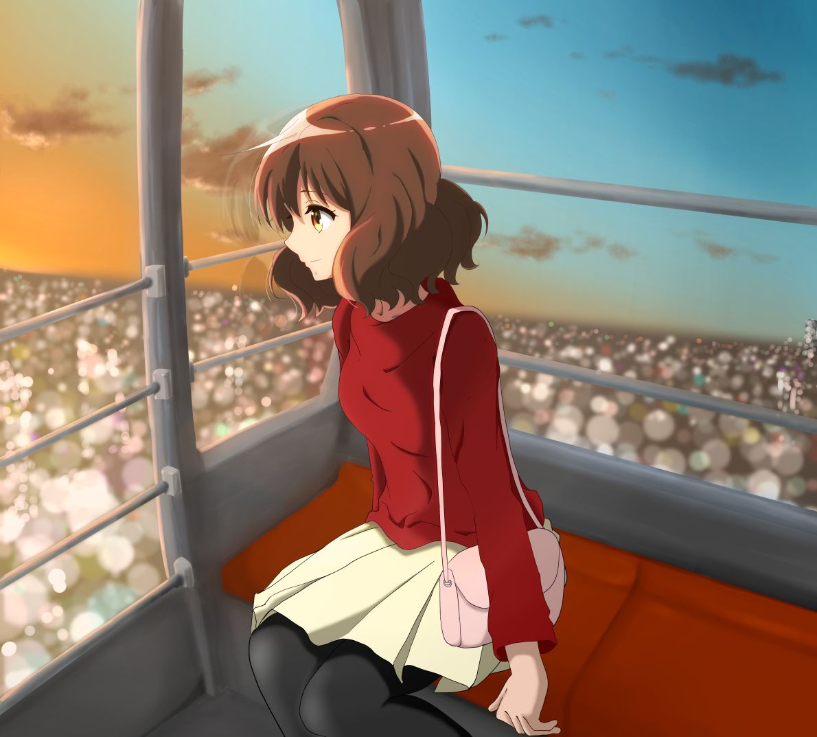 Ferris Wheel Riding Kumiko | Scrolller