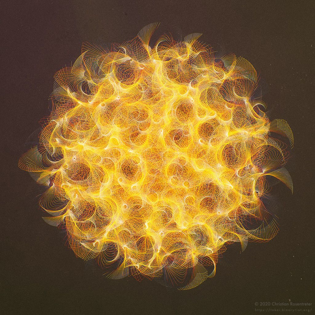 Fibonacci Spiral Web Distorted with Voronoi | Scrolller