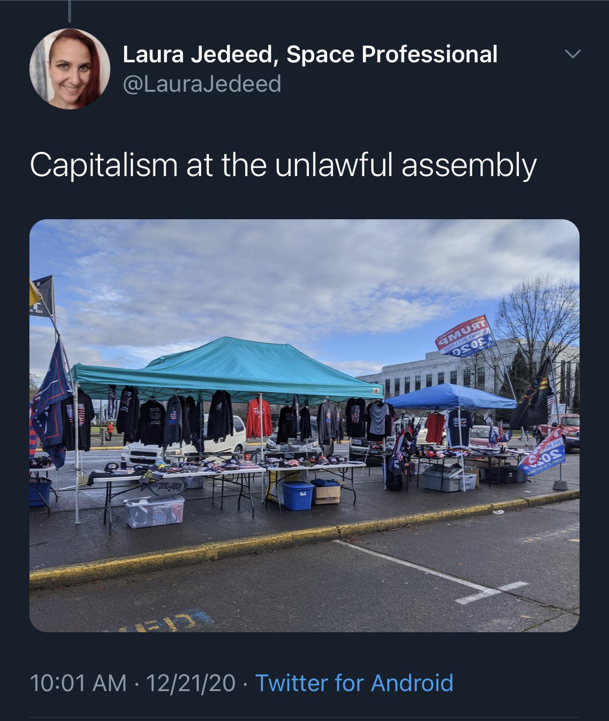 Fighting a lost cause, with merch from another lost cause. | Scrolller