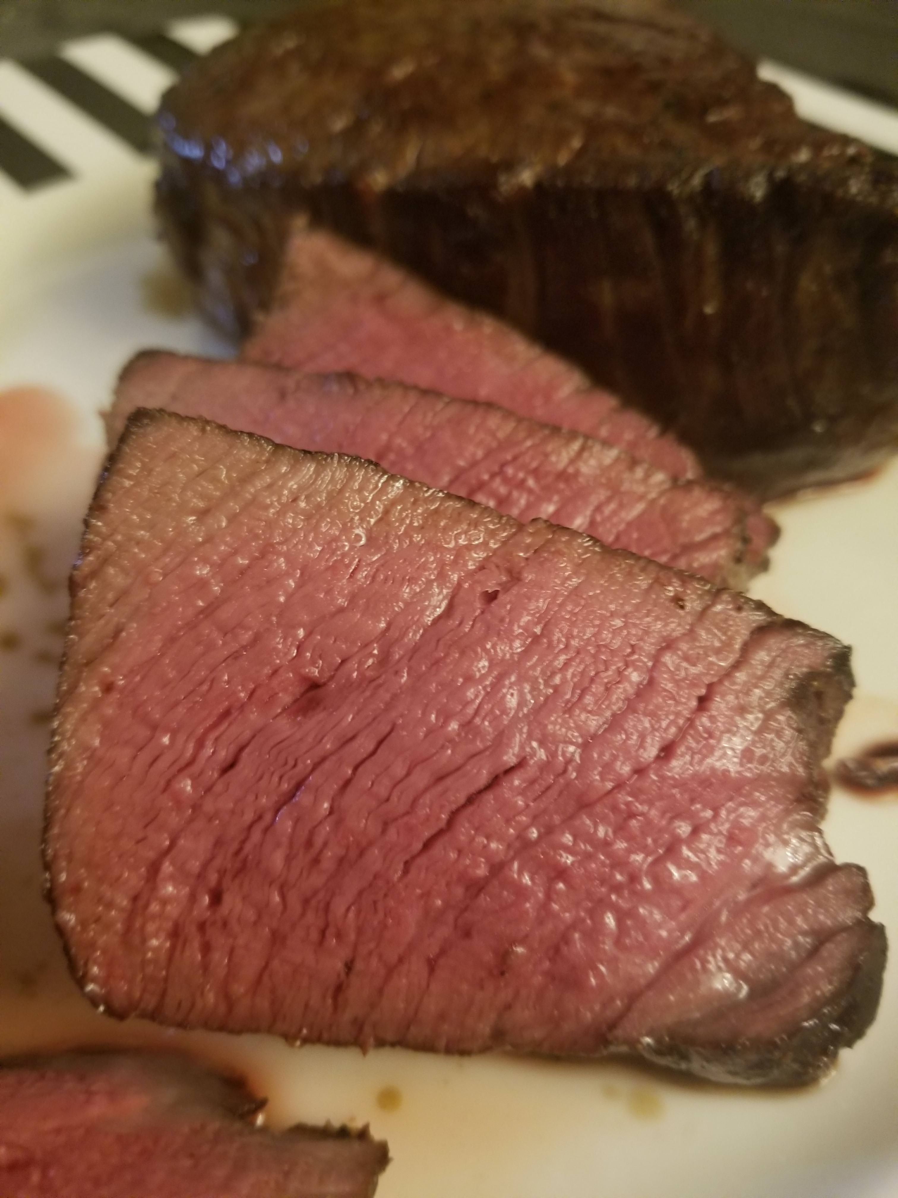 Filet mignon - 133F for 2 hours | Scrolller