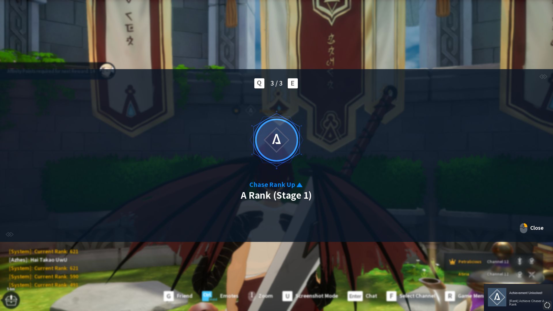 Finally done it - A rank without using a slayer karma. Glad I made it before the leaderboard ...