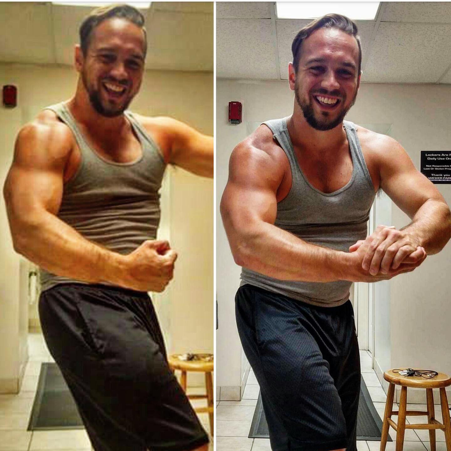 finally dropped below 200 for the first time in years! got some vascularity going on. | Scrolller