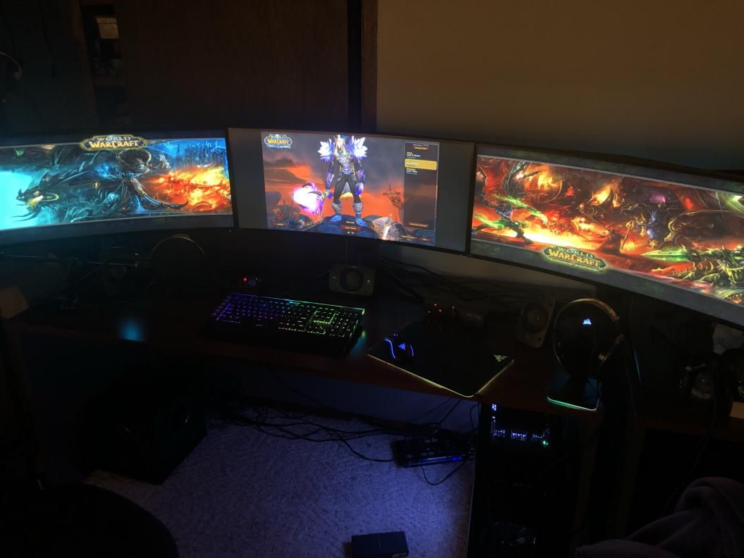 Finally joined the ultrawide masterrace x3 Alienware AW3418DW | Scrolller