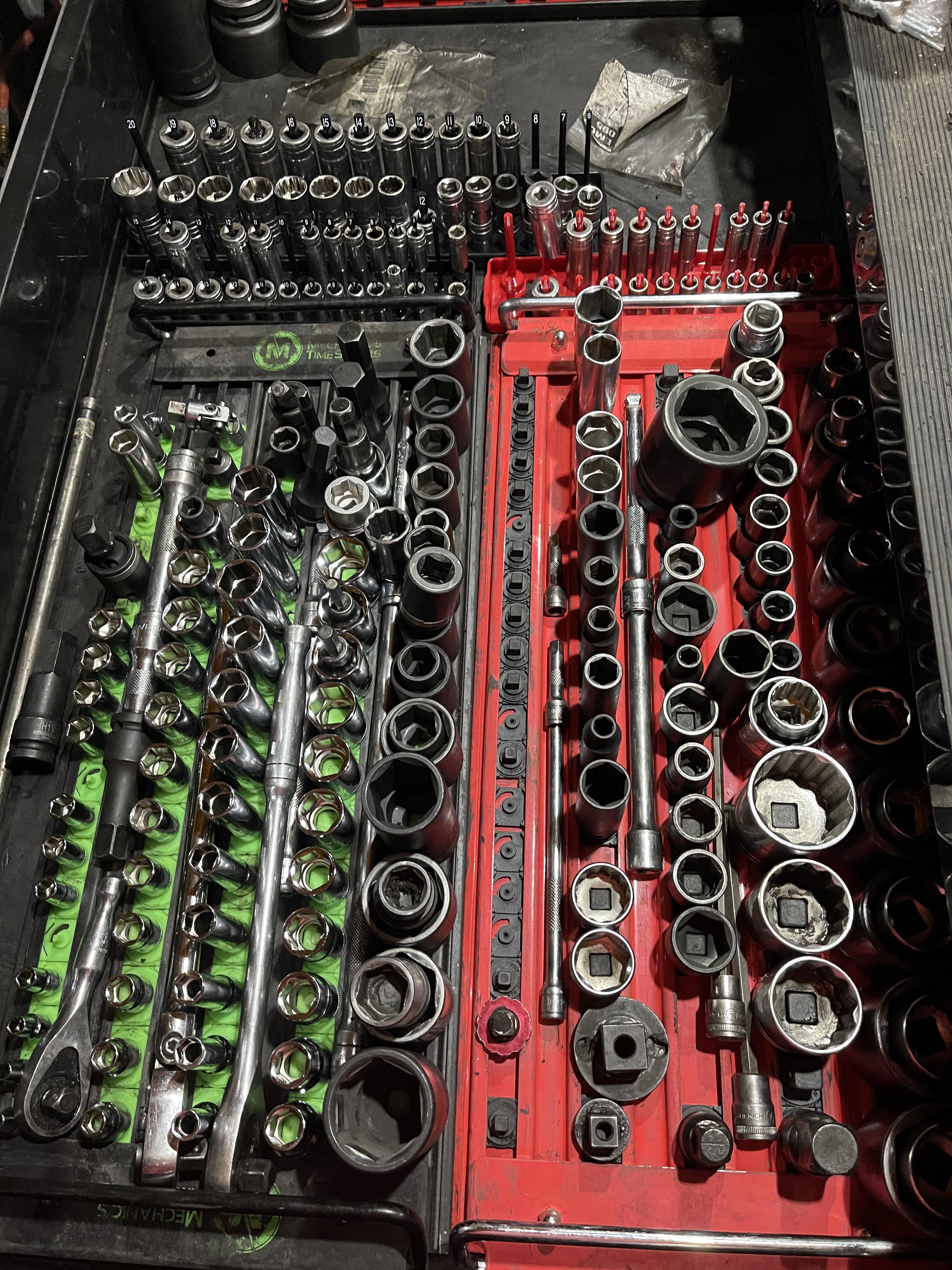Finally organized my hot mess of a socket drawer. | Scrolller