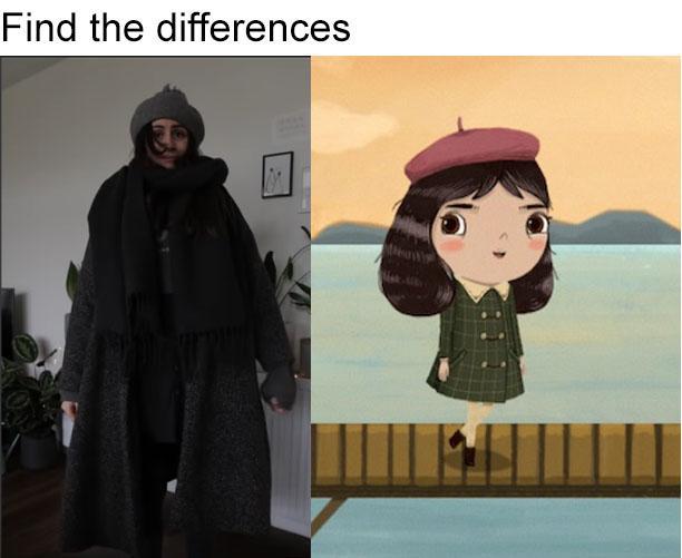 Find the differences (dodie vs little Misfortune) | Scrolller
