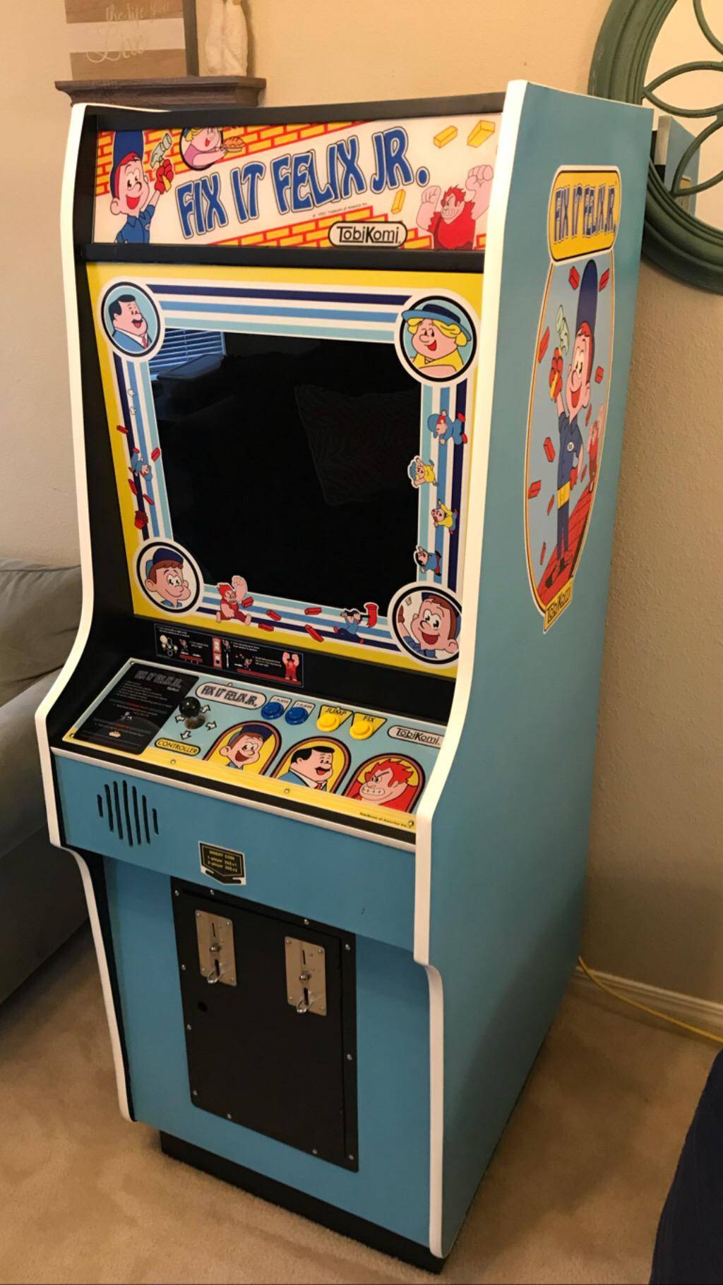 Finished my first cabinet build!! Fix it Felix Jr | Scrolller