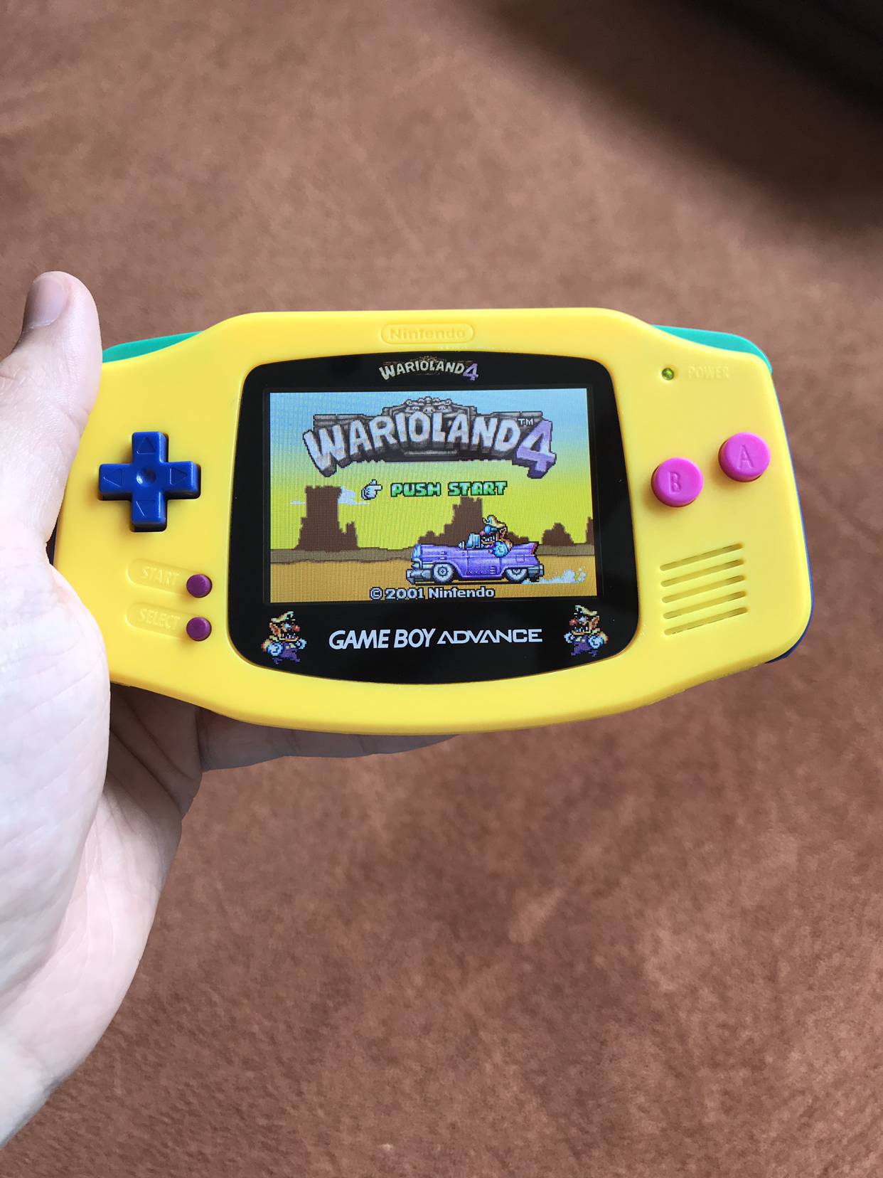 Finished my Wario (Land) themed GameBoy! | Scrolller