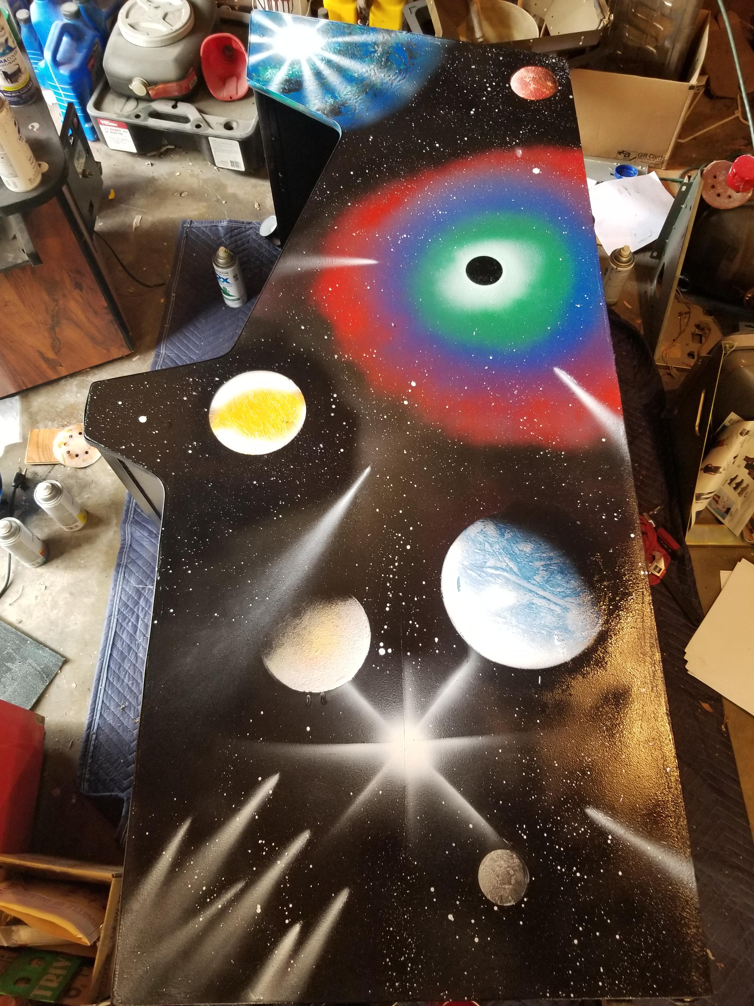 Finished one side on my first arcade project. | Scrolller