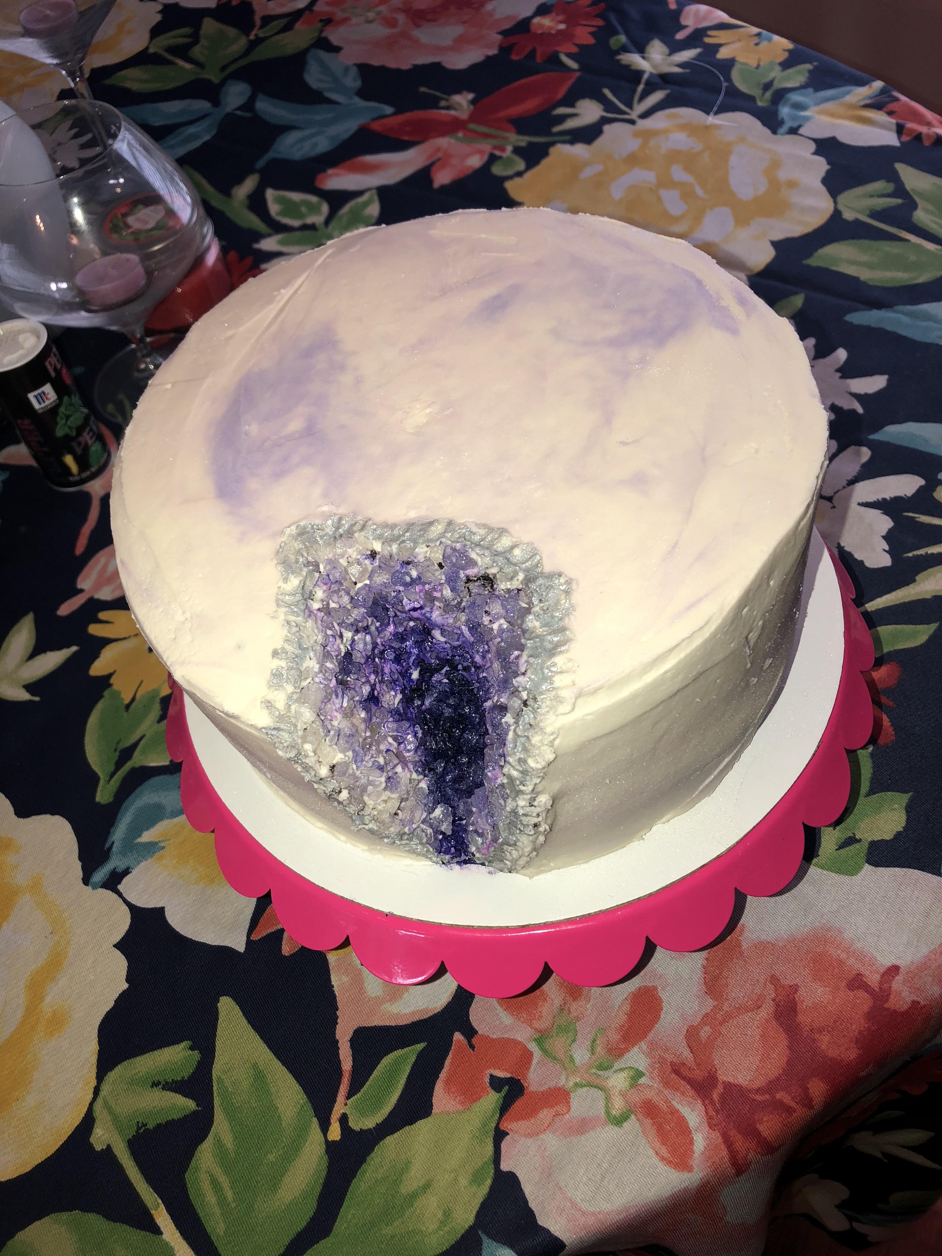 First attempt at a geode cake! | Scrolller