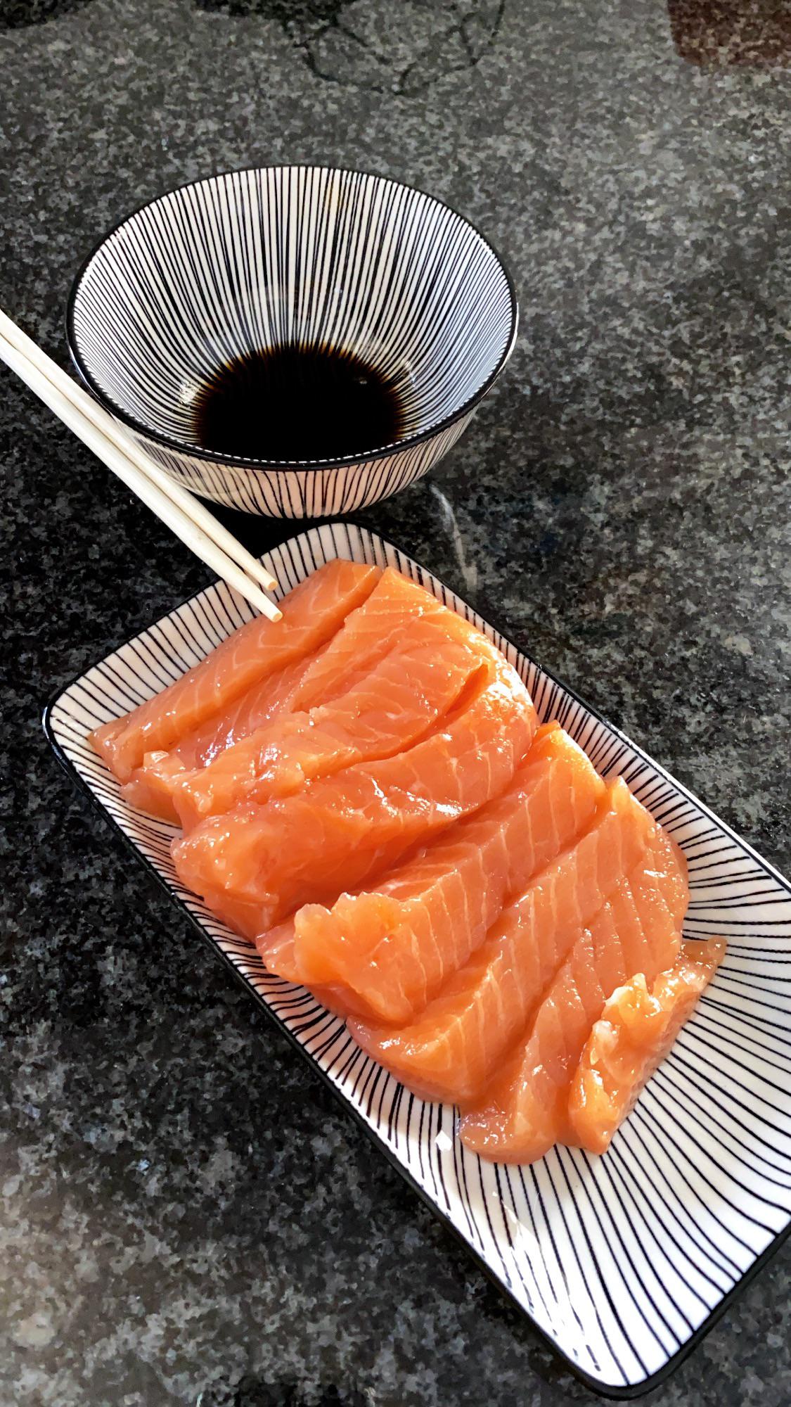 First attempt at sashimi at home. | Scrolller