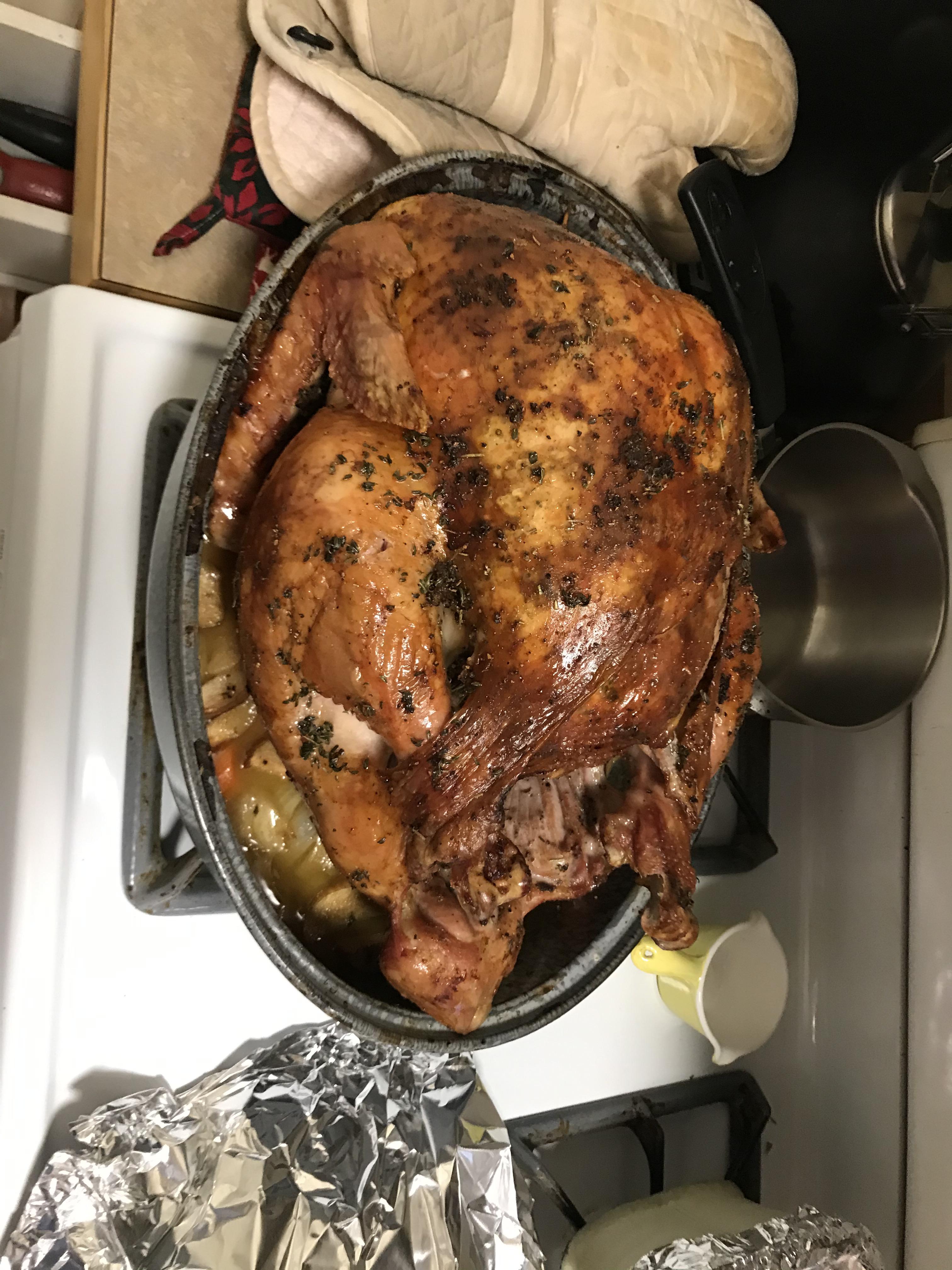 First attempt at whole roast chicken. | Scrolller