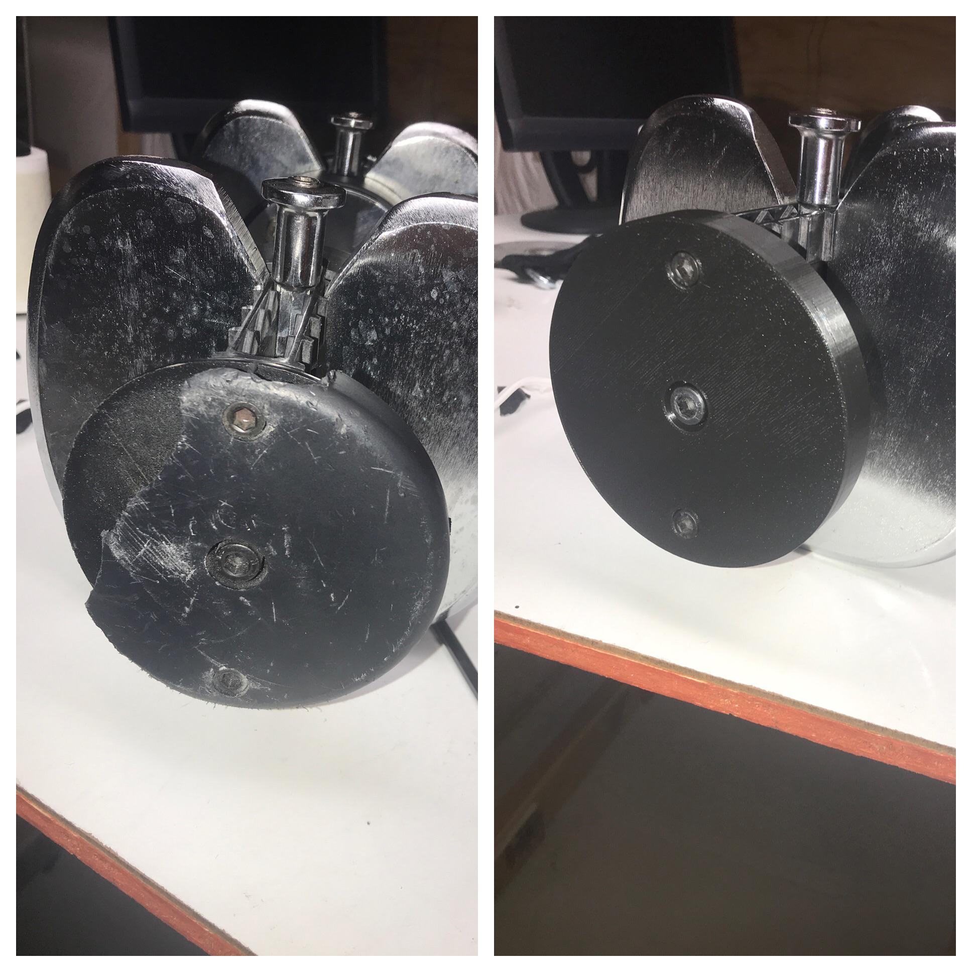 First functional print. Replacement end caps on variable dumbbells. Printed on I3 MK3S | Scrolller