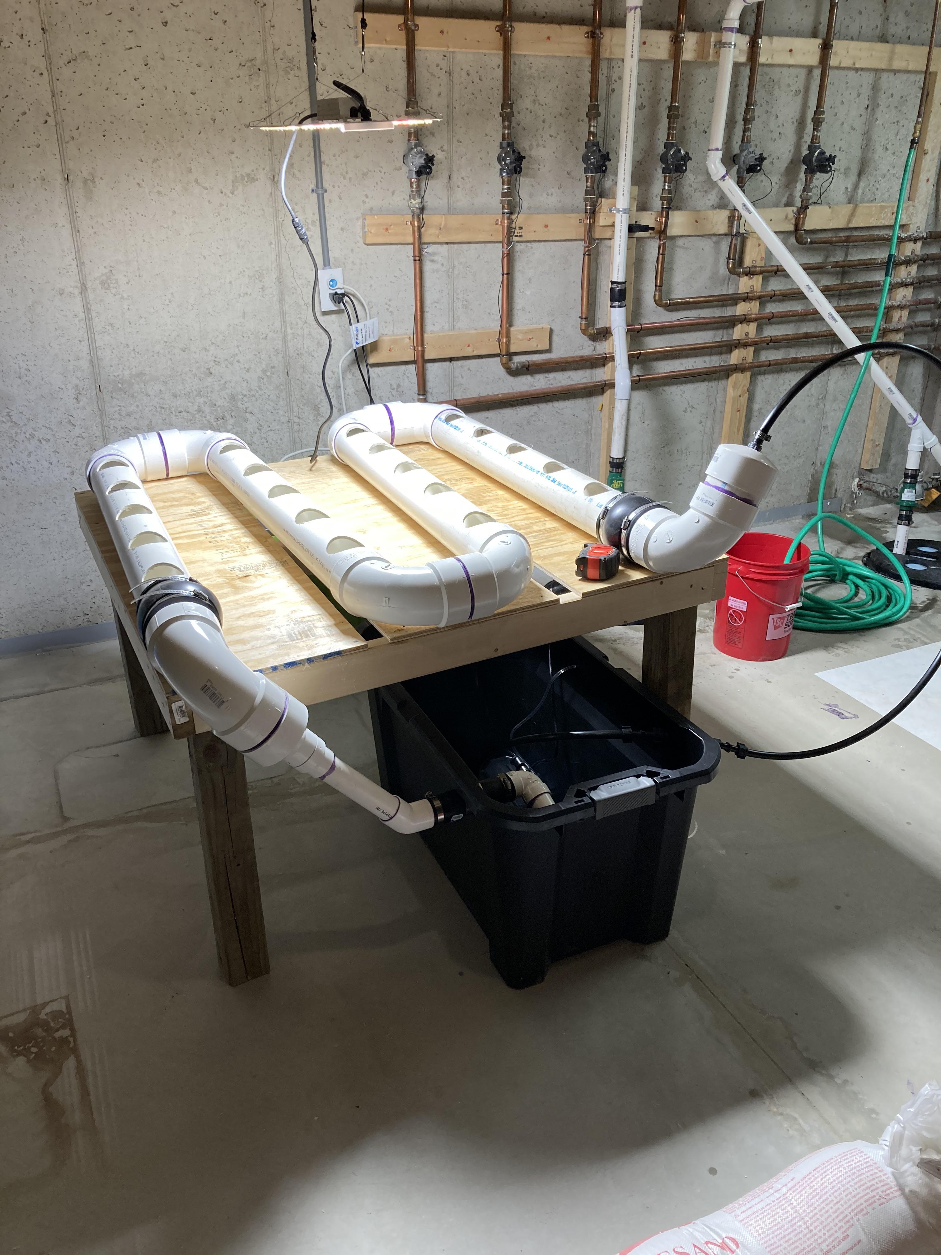 First NFT setup...really first anything hydroponics | Scrolller