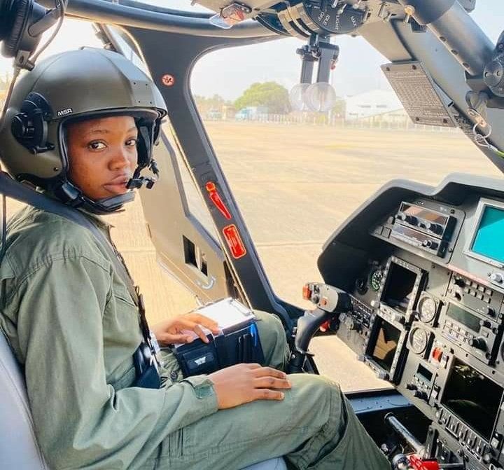 First Nigerian female combat helicopter pilot, winged last year at 21 and dropping ATGM's on ...