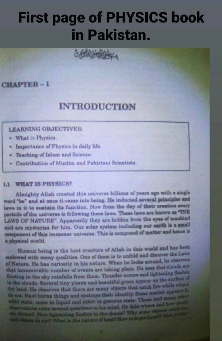 First page of a physics book in pakistan | Scrolller
