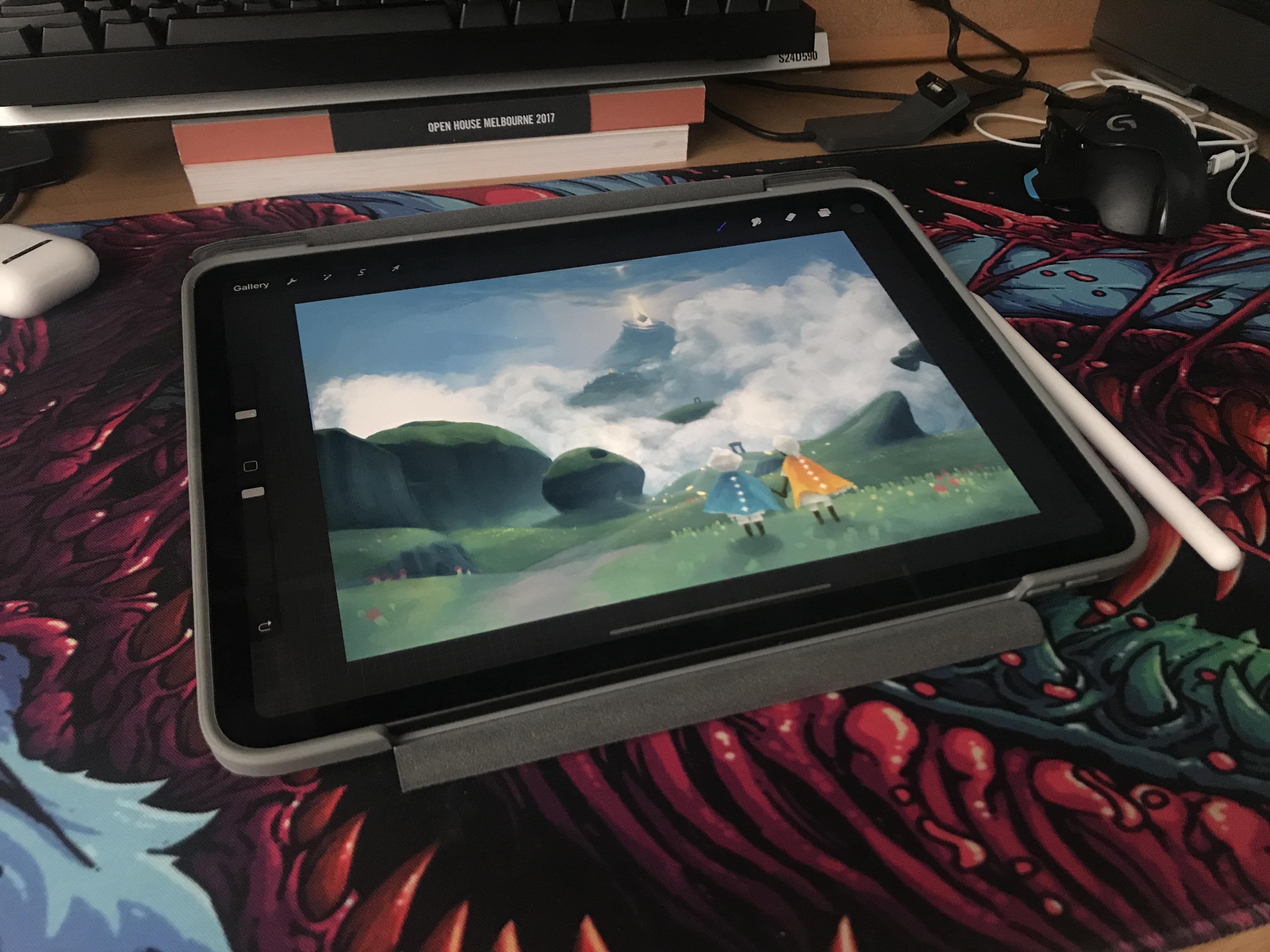 First Procreate painting :| | Scrolller