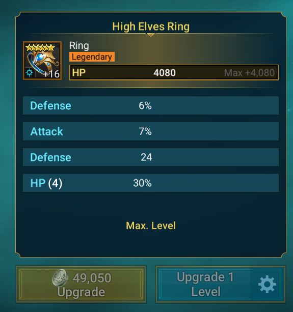 First quad roll and its a good one too HP ring with 4 HP% rolls | Scrolller