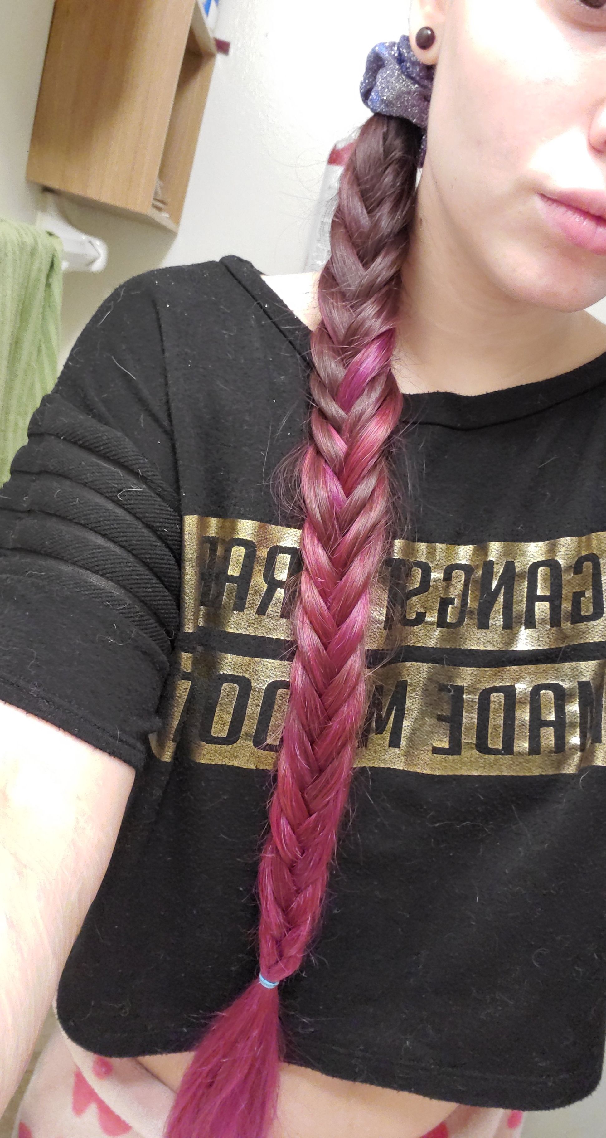 First somewhat successful fishtail braid | Scrolller