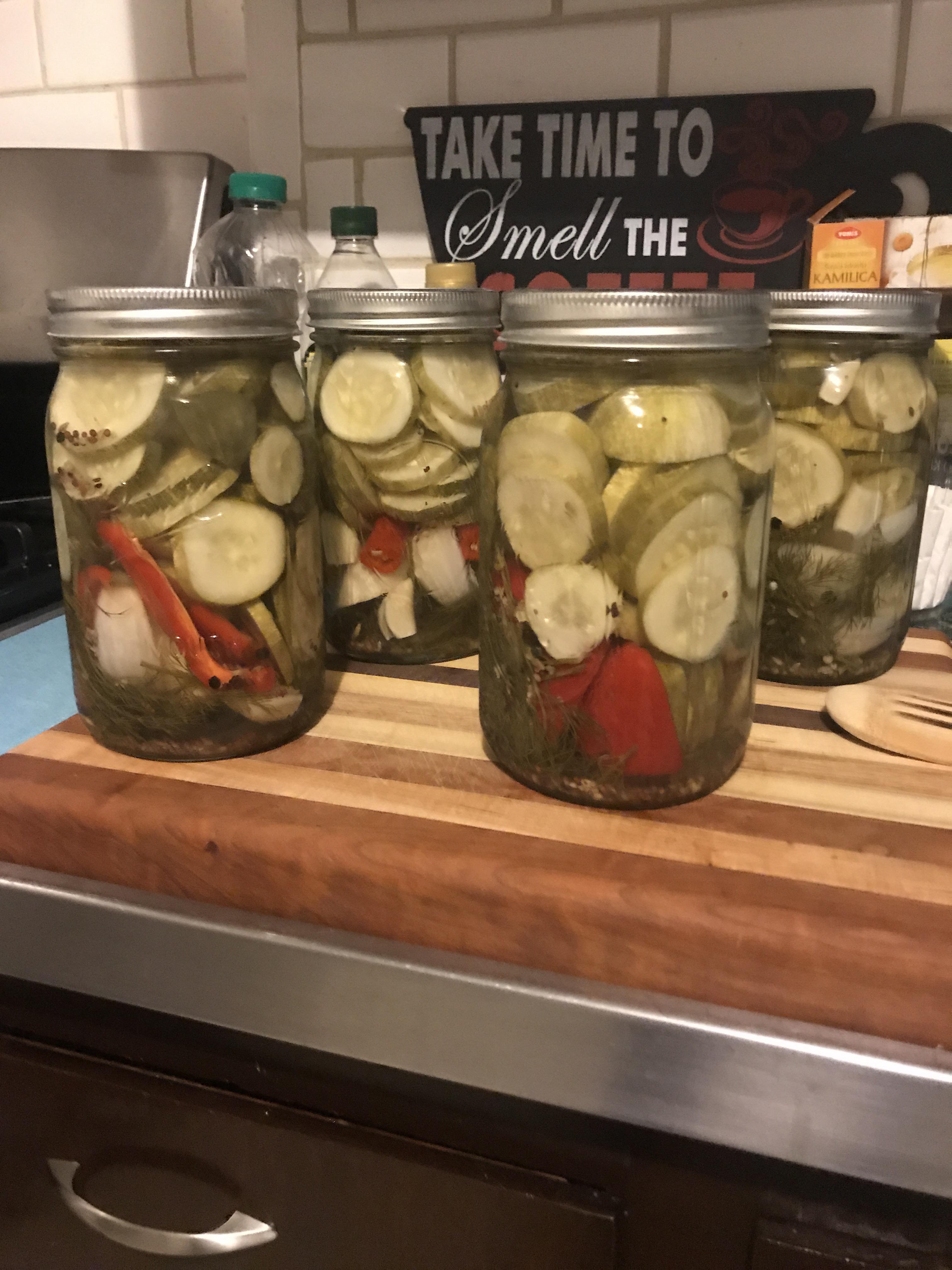 First time canning, made spicy dill pickles! | Scrolller