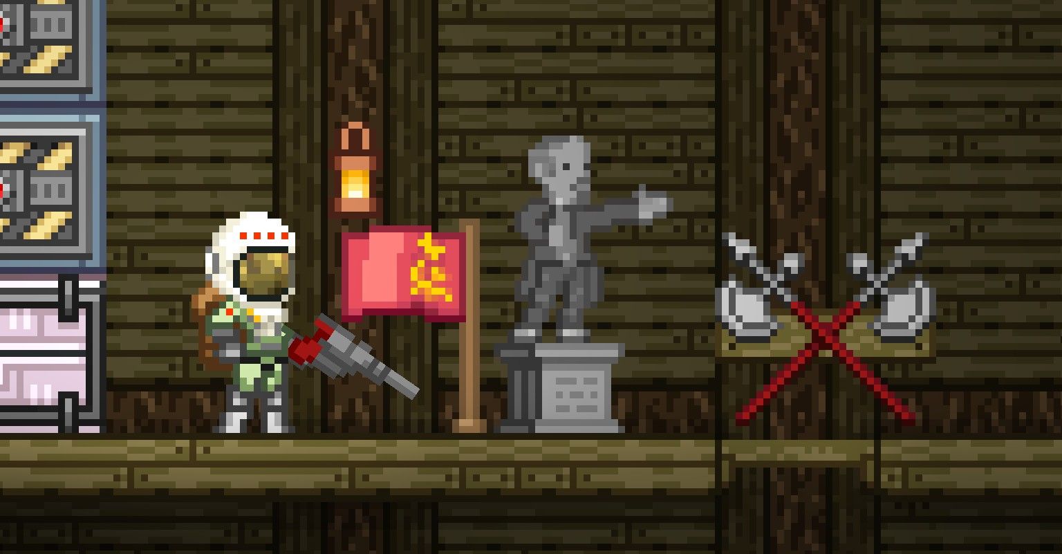 First time crafting my own Starbound mod. I present you "Utopic Eastern European Statue ...