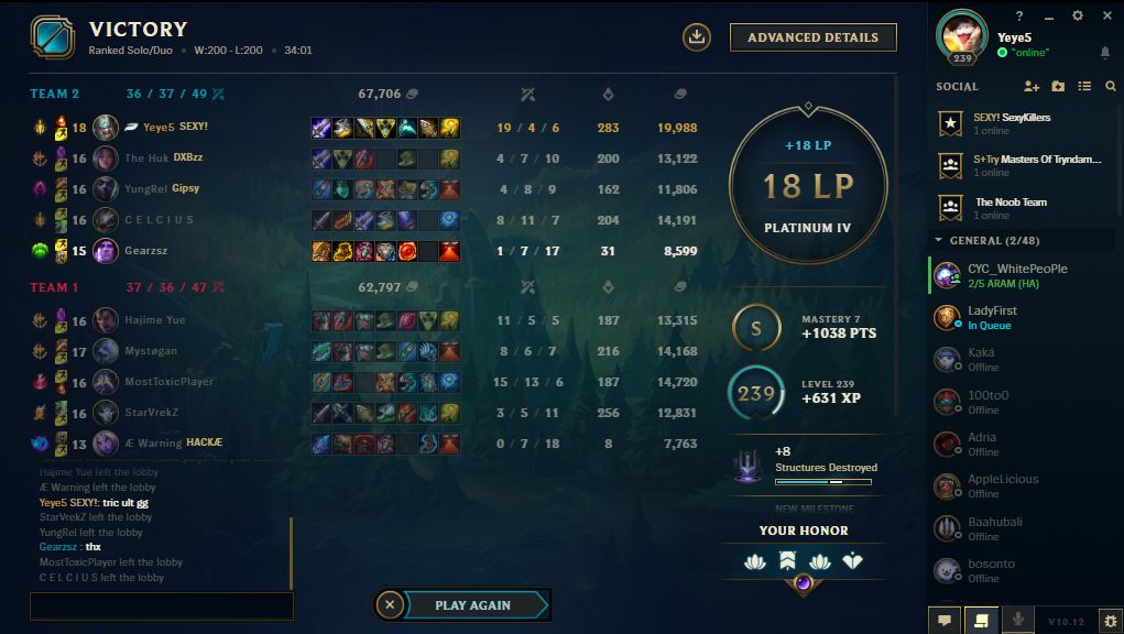 First time got 4 Honors | Scrolller