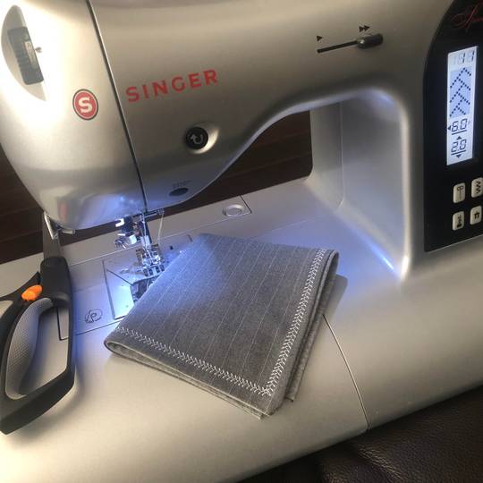 First time sewing, the wife is out of town so I figure I could get away with using the machine ...