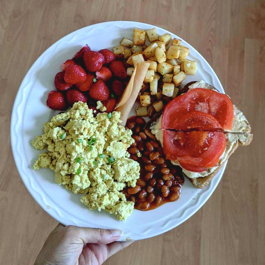 First Tofu Scramble (with Black Salt!) - so so so good!!! | Scrolller