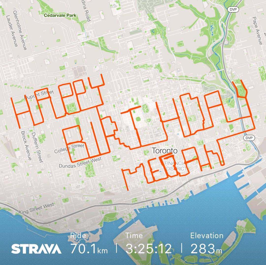 First try at GPS drawing with my bike | Scrolller