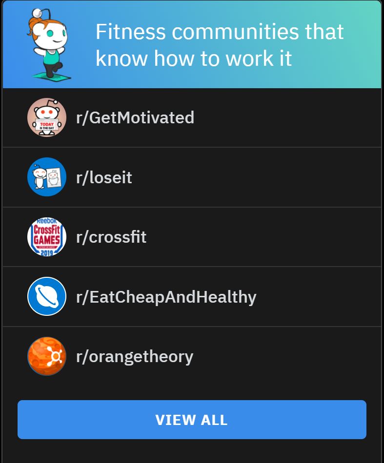 "Fitness Communities" | Scrolller