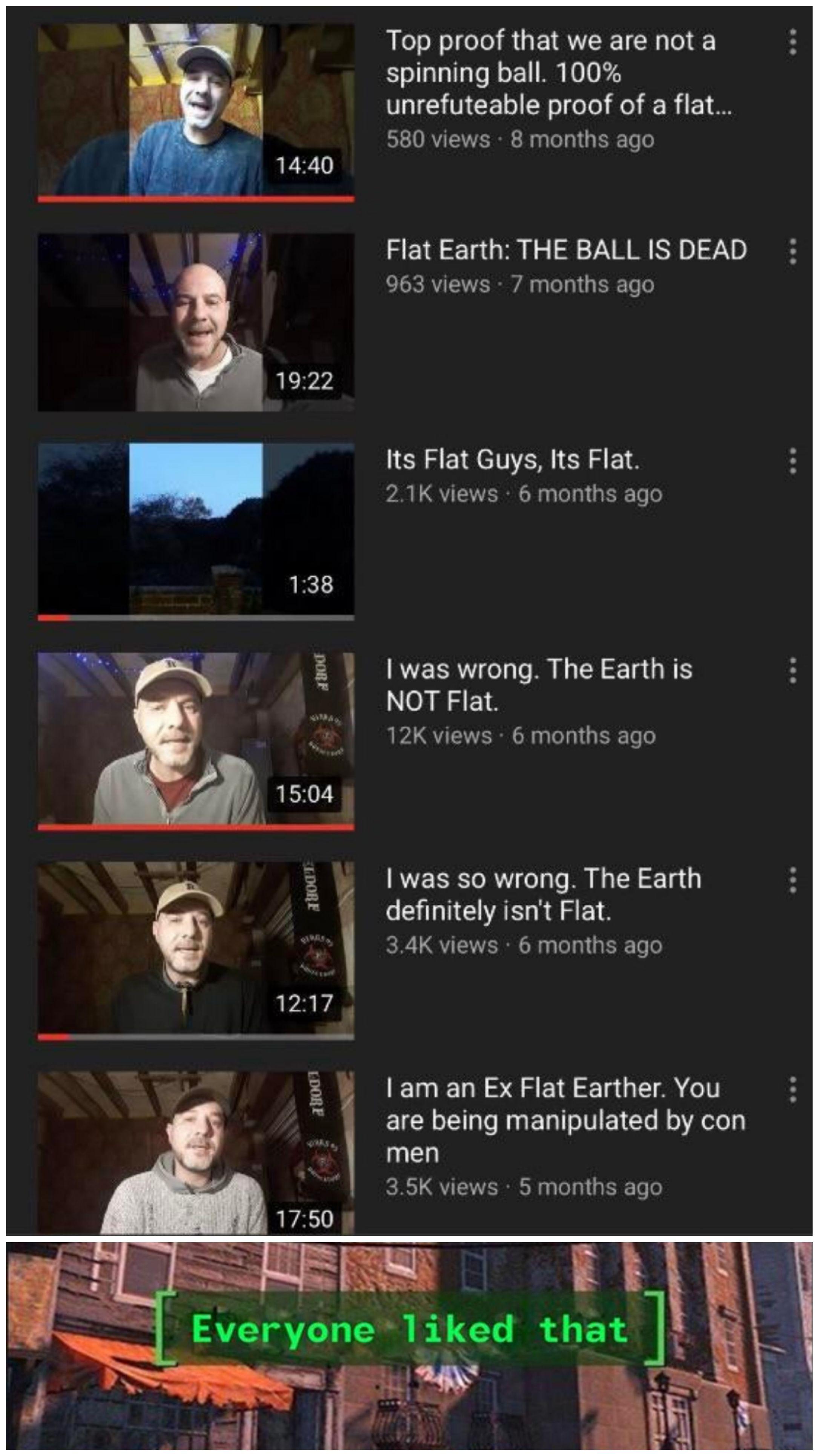 Flat Earther finds the truth: A Story Inspired by True Events | Scrolller