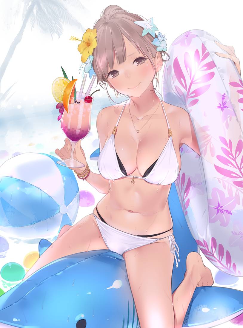 Floating on her Shark 🍹🦈 [Original] | Scrolller