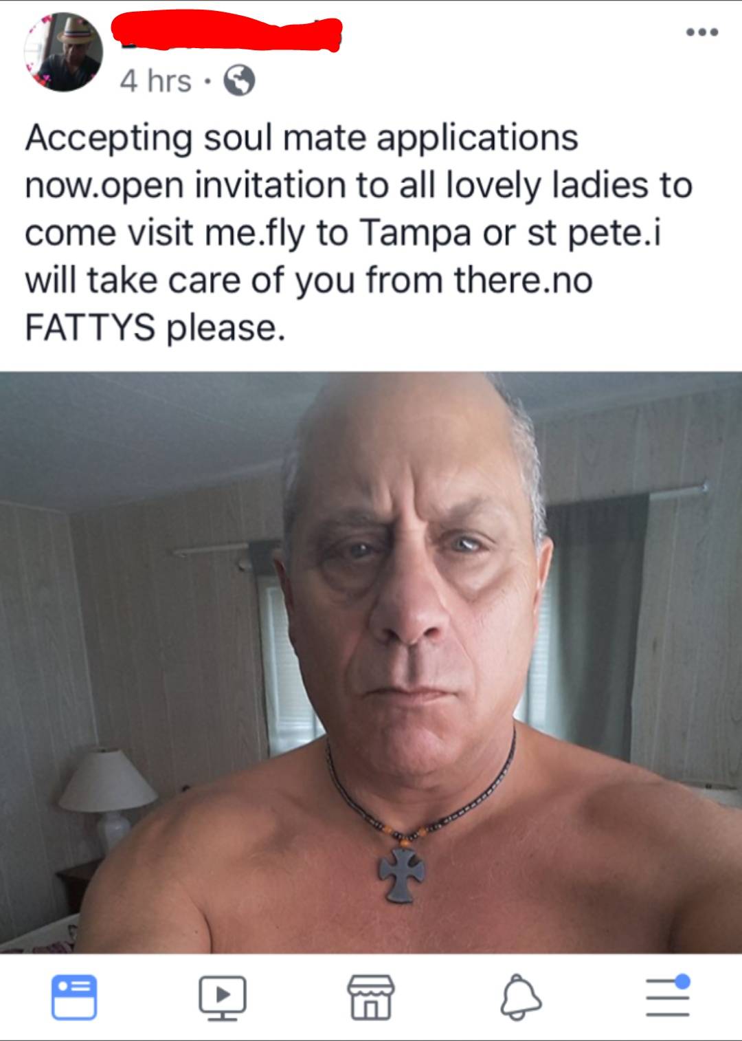 Florida man on Facebook. | Scrolller