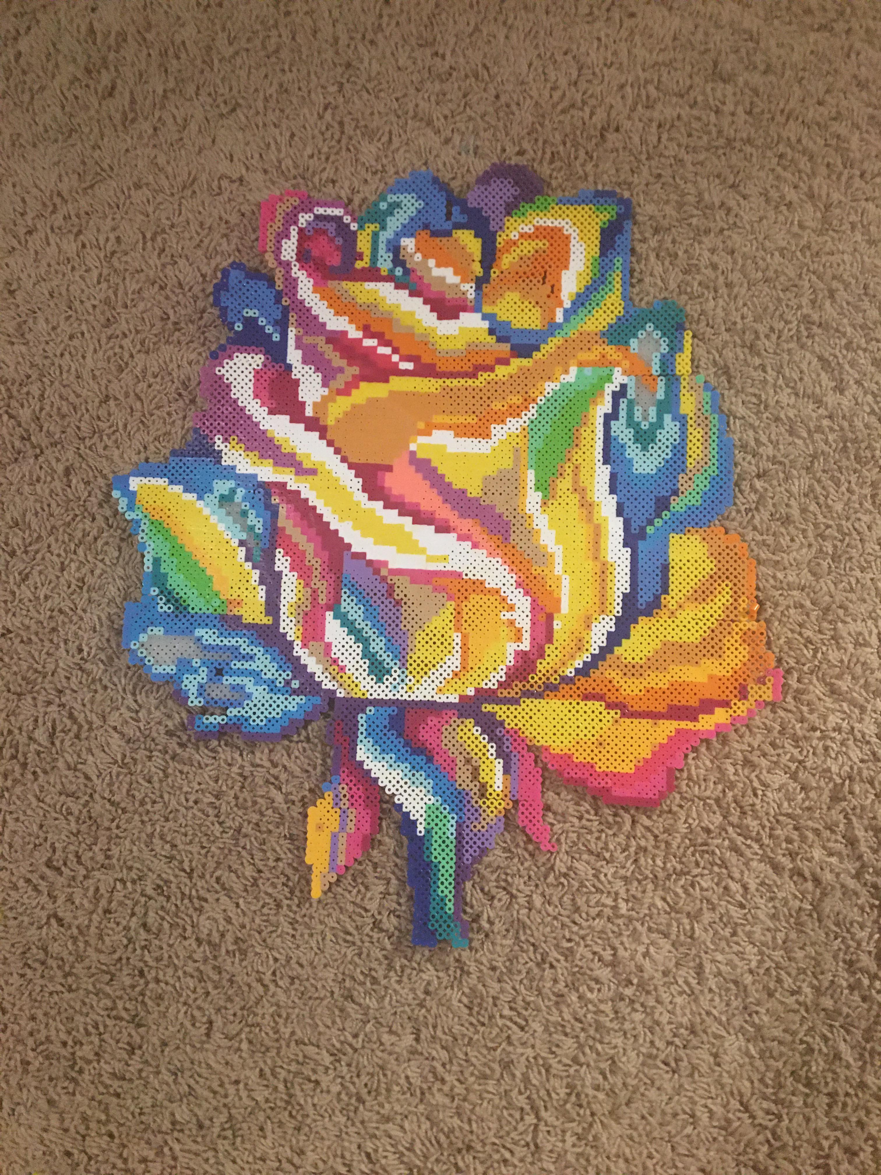 Flower inspired by a cross stitch pattern! | Scrolller