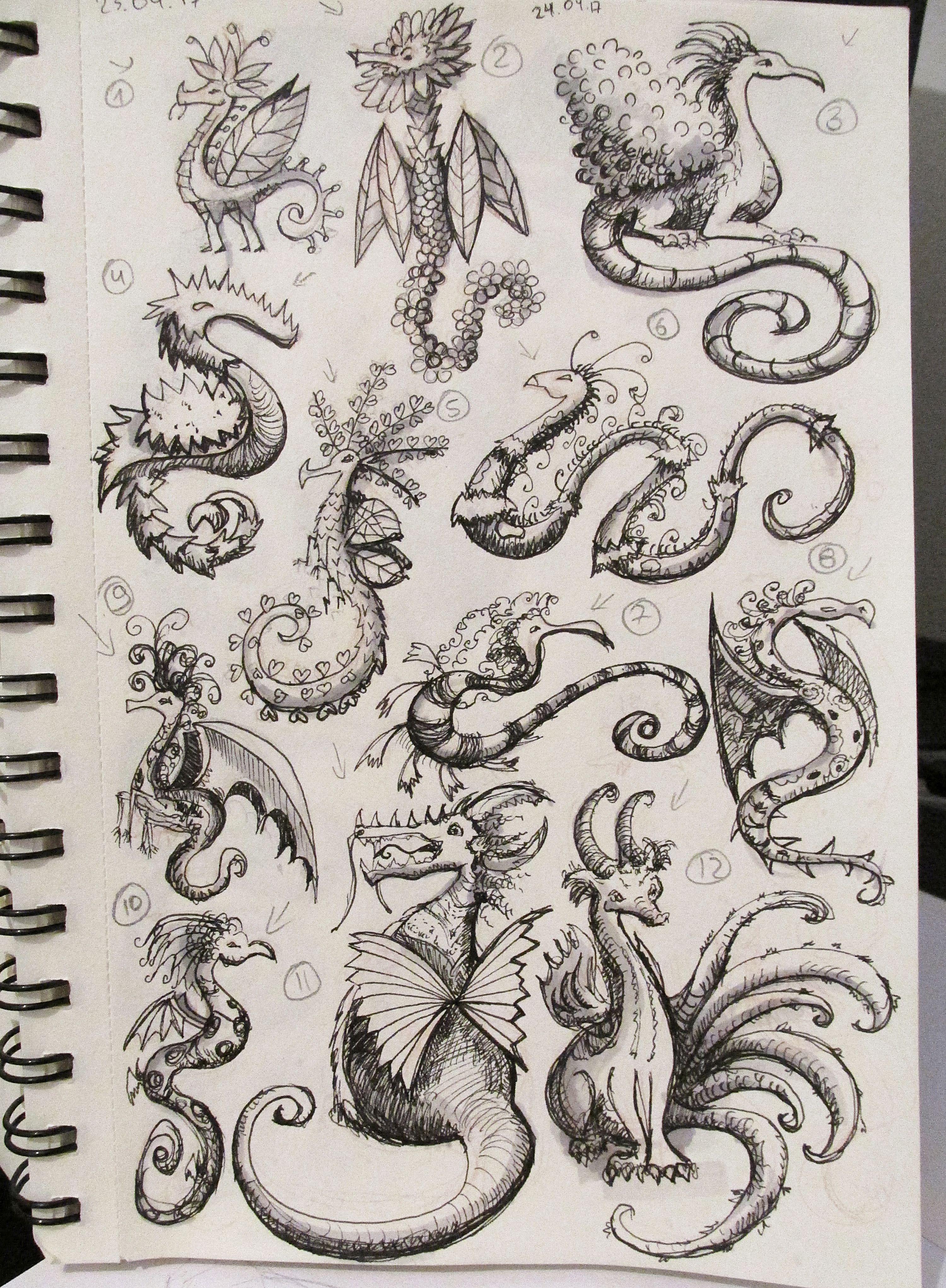 Flowery Dragon Concepts, Me, 2017 | Scrolller