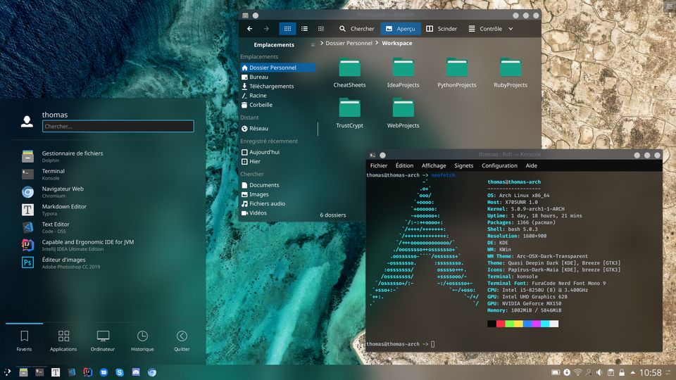 Fluent terminal on kde (arch linux) | Scrolller