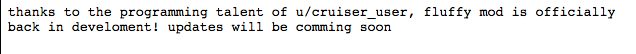 Fluffy mod is back in development! | Scrolller