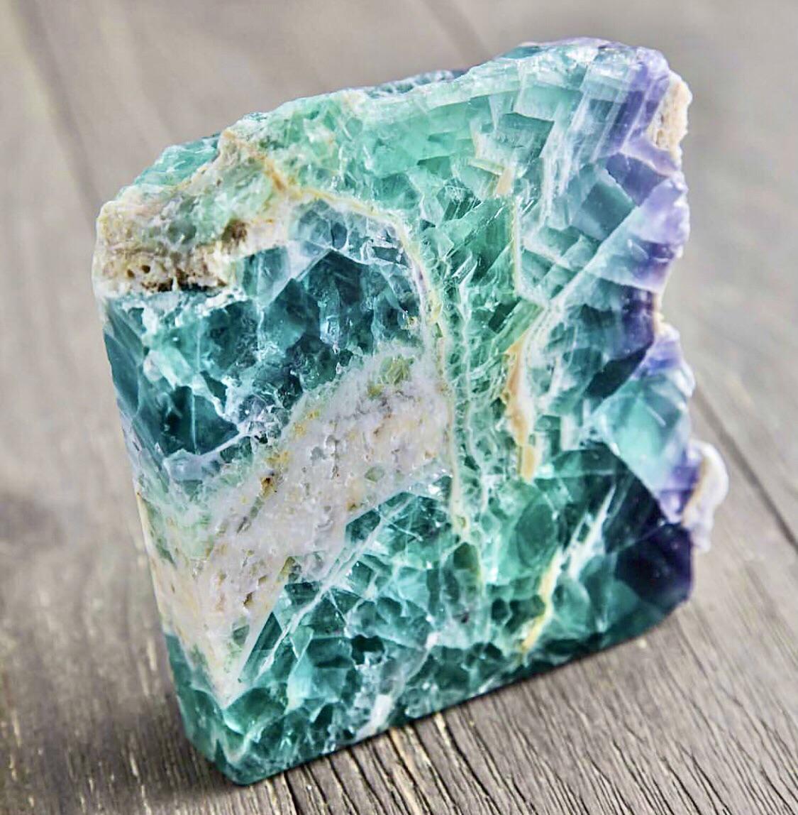 Fluorite slab | Scrolller