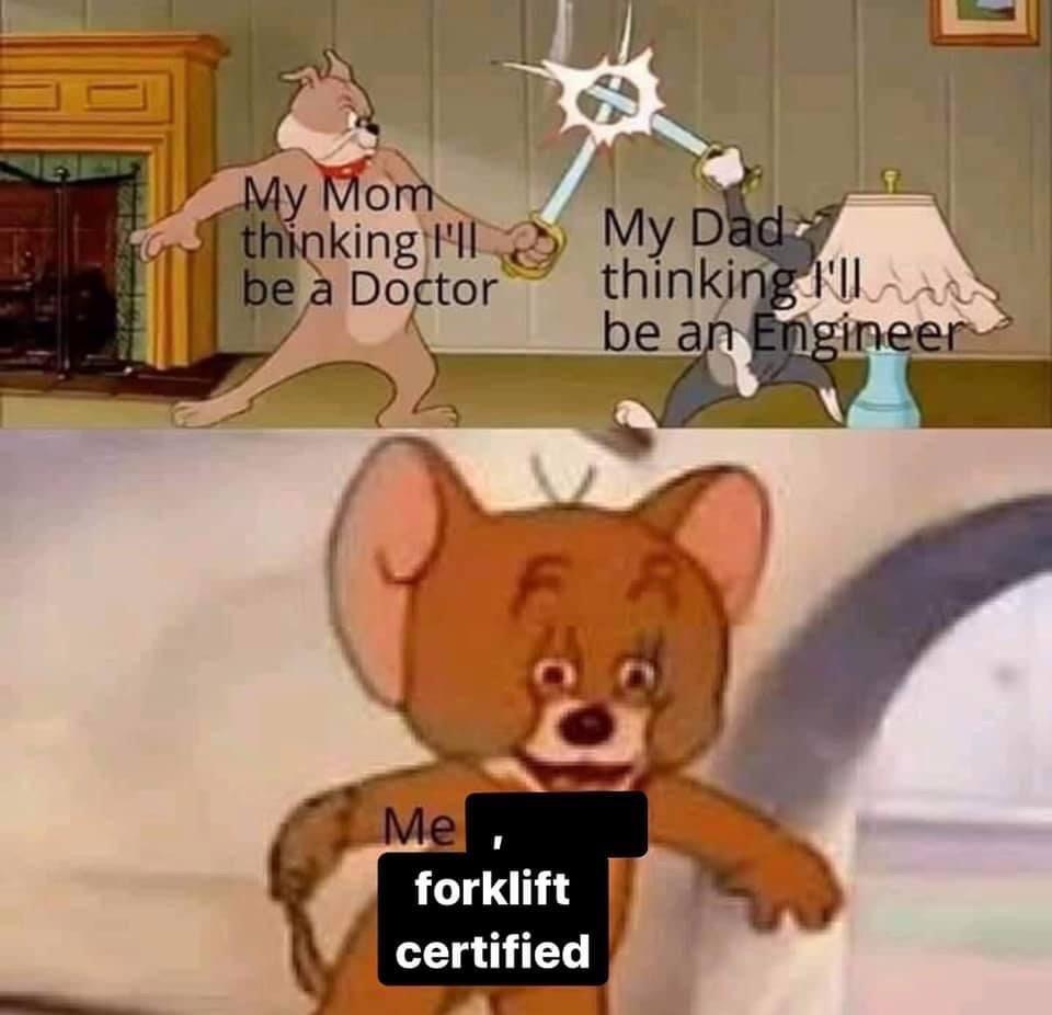 Forklift certified | Scrolller