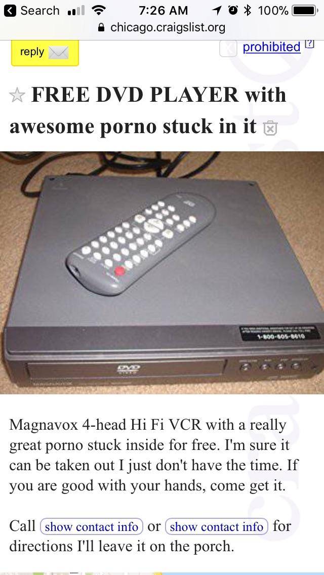 Free DVD player- with porno! | Scrolller