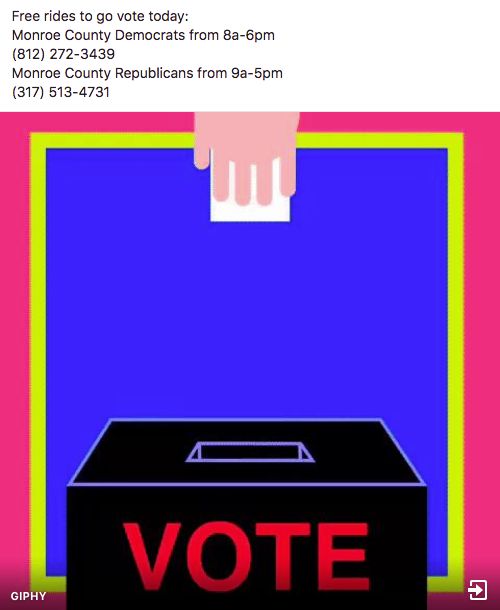 Free rides to go vote! | Scrolller