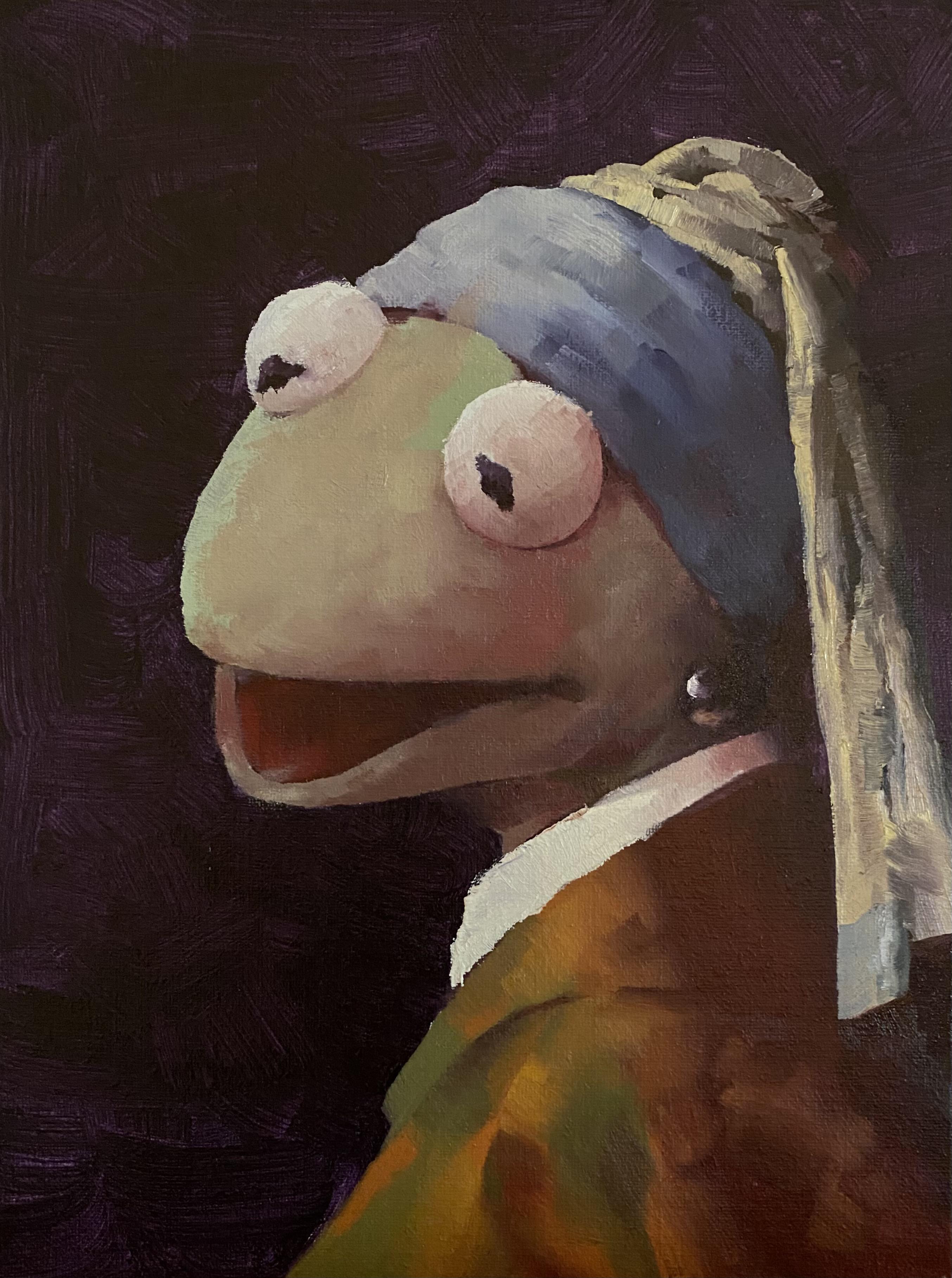 Frog with a Pearl Earring - By me | Scrolller