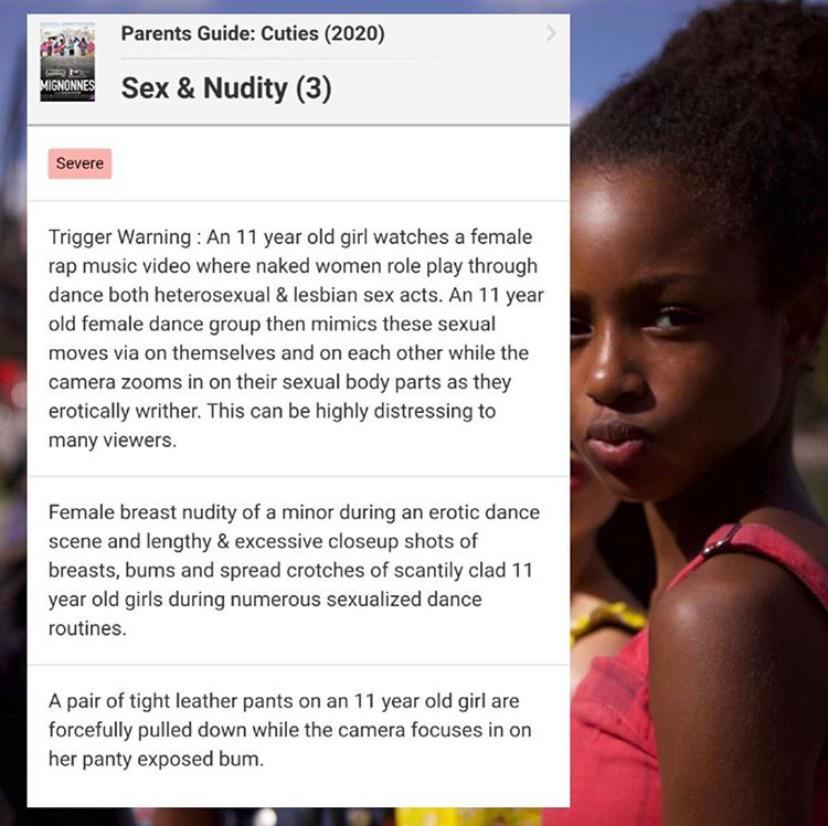 From the Netflix movie Cuties. Despicable. | Scrolller