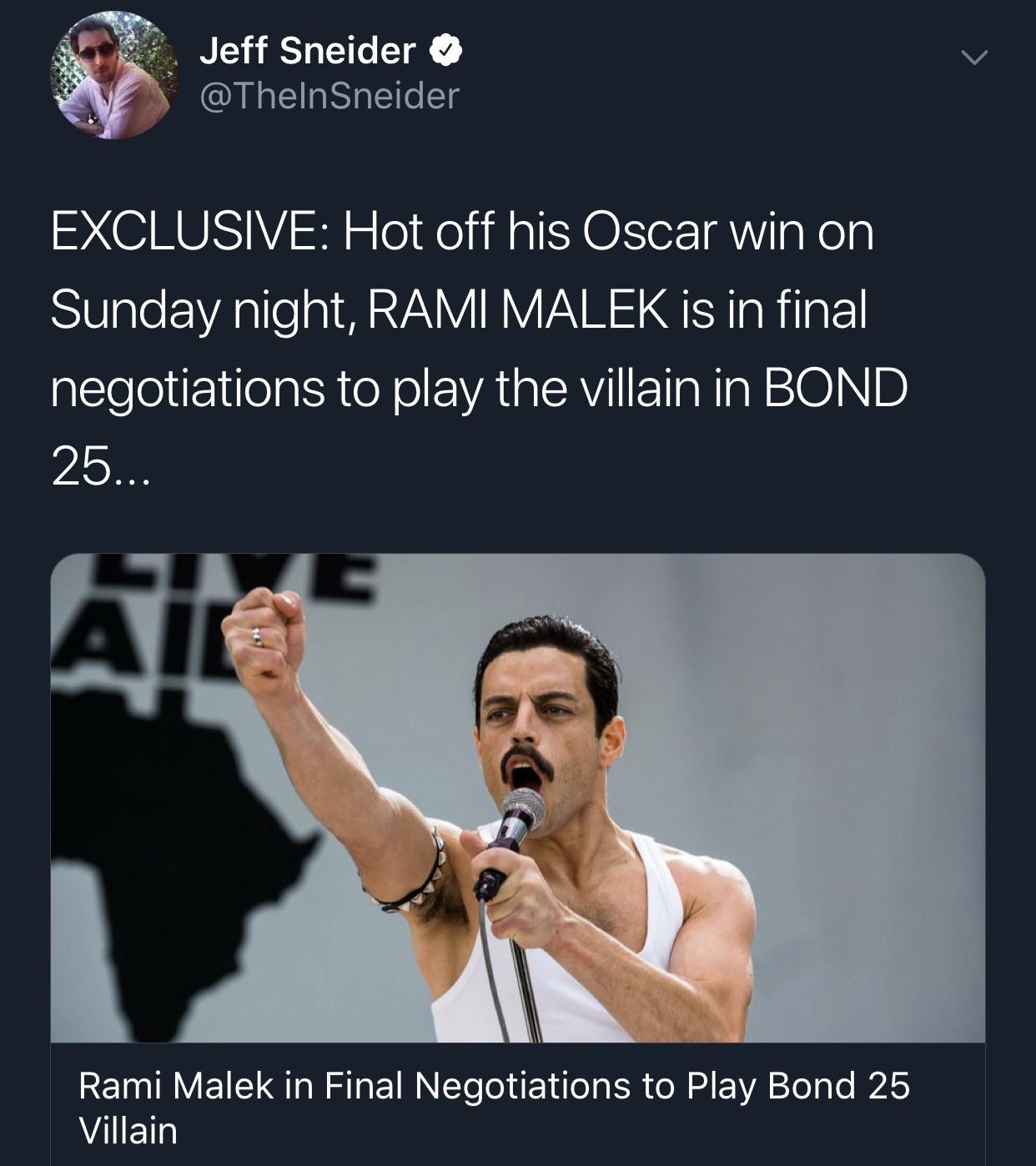 From Until Dawn to a bond villain, Rami’s on a roll lately | Scrolller