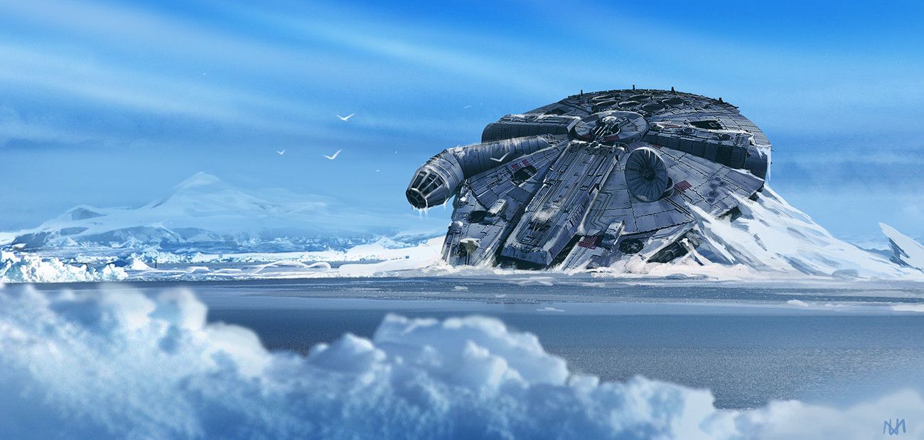Frozen Millennium Falcon by Nagy Norbert | Scrolller