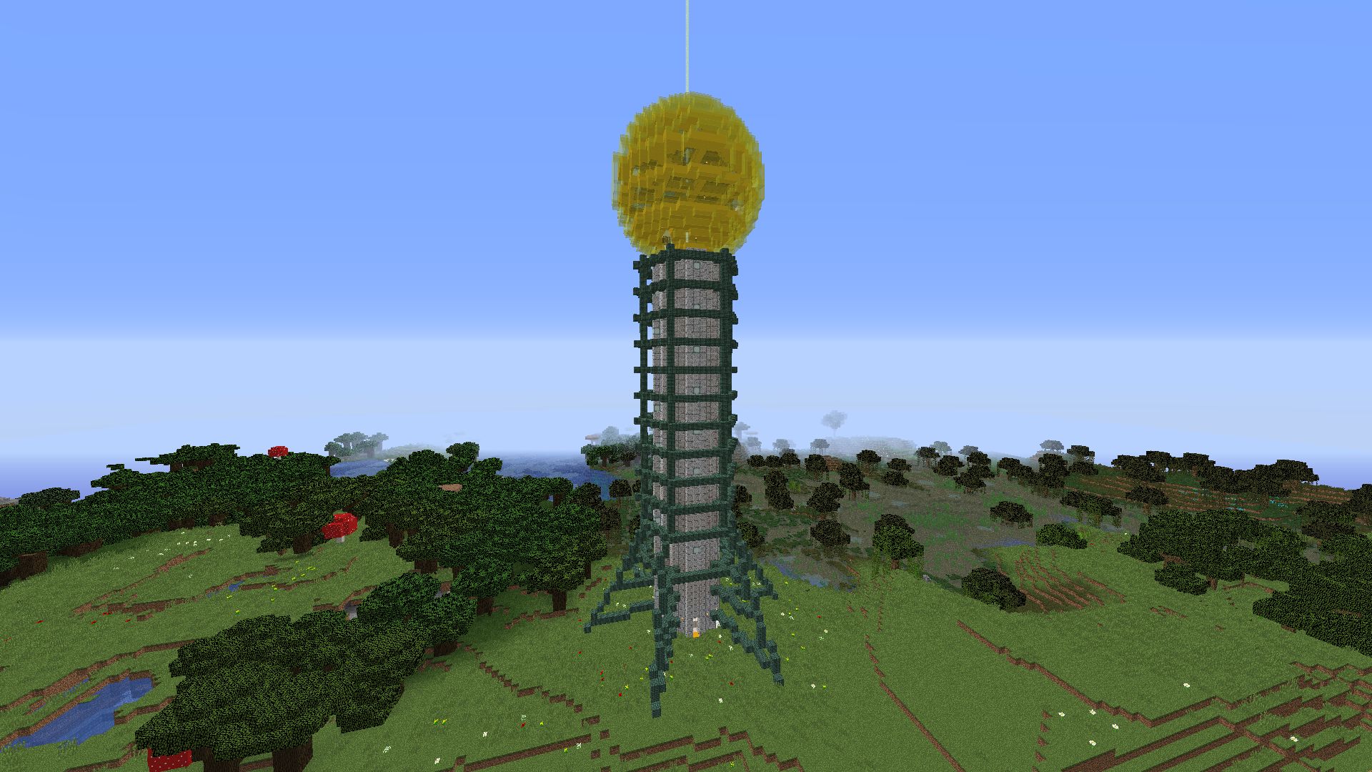 Fucked around and built the Sunsphere in survival minecraft | Scrolller
