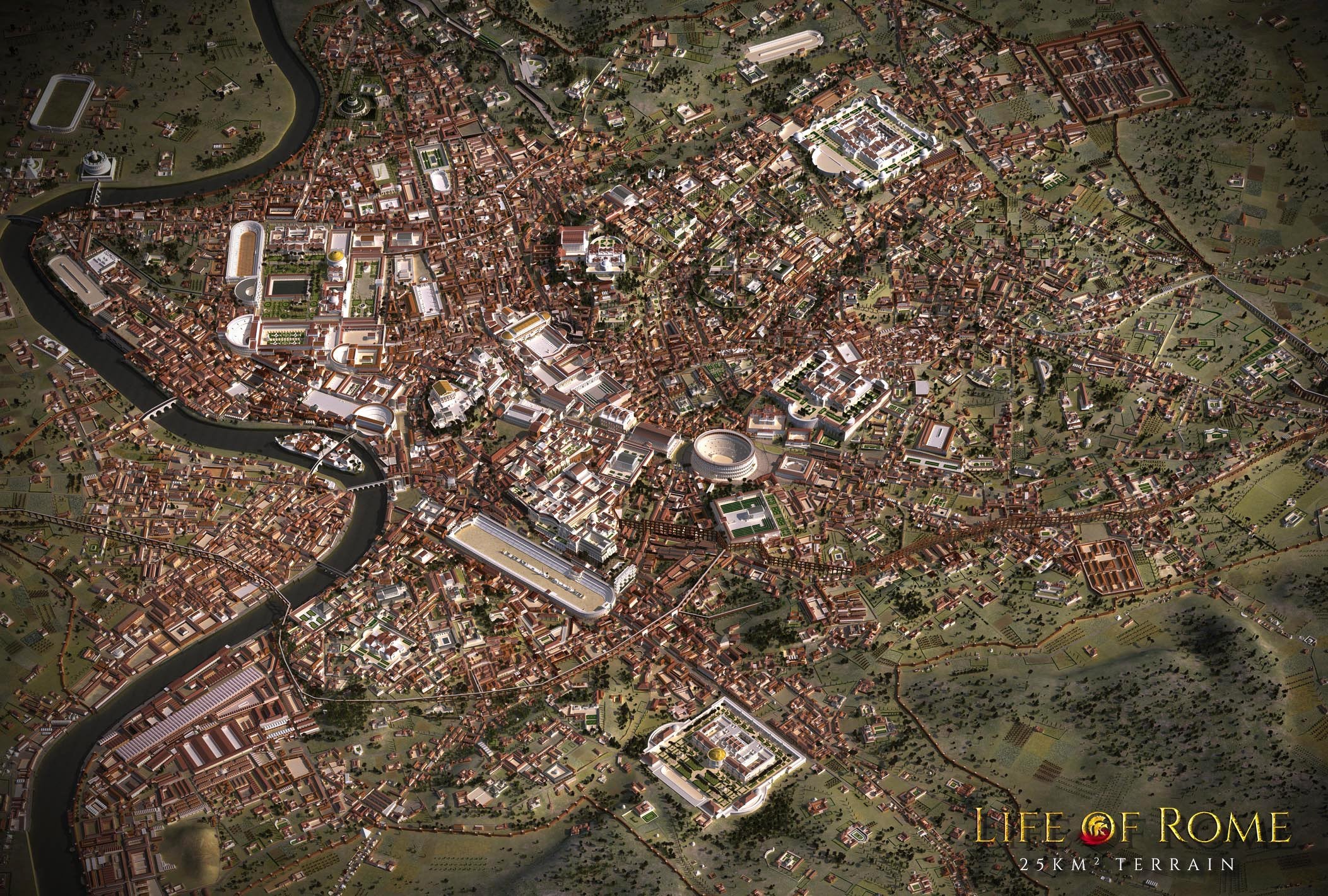 Full virtual reconstruction of Imperial Rome | Scrolller
